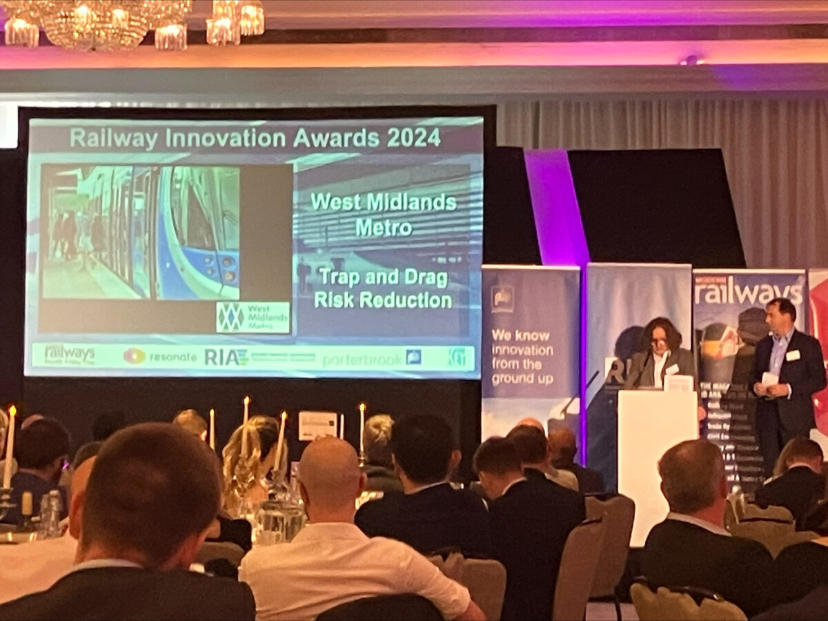 Metro innovation recognised at industry awards - West Midlands Metro